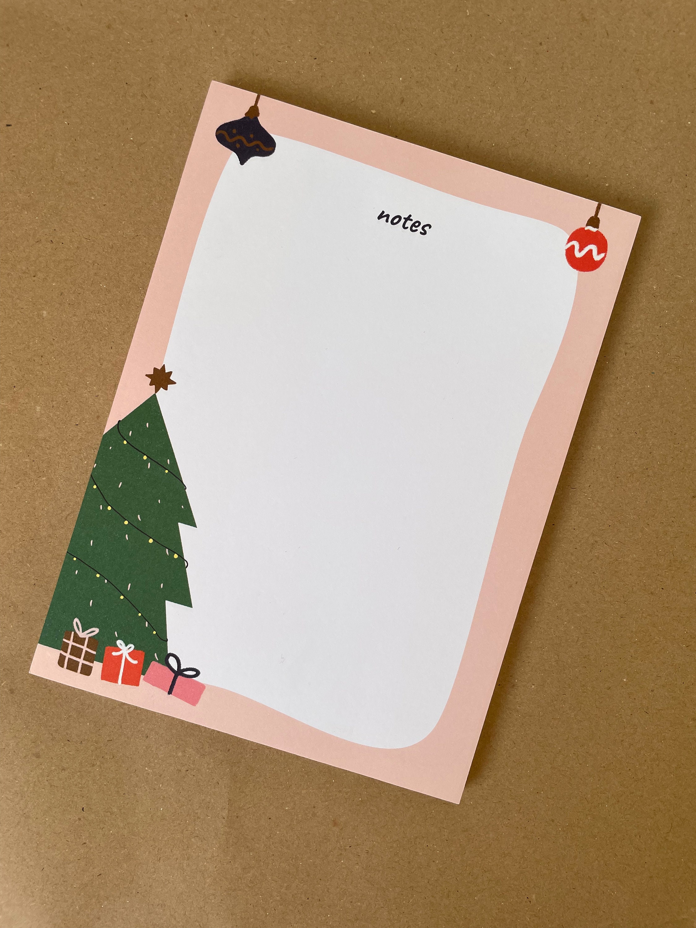 Notepad - Christmas Tree - Etsy