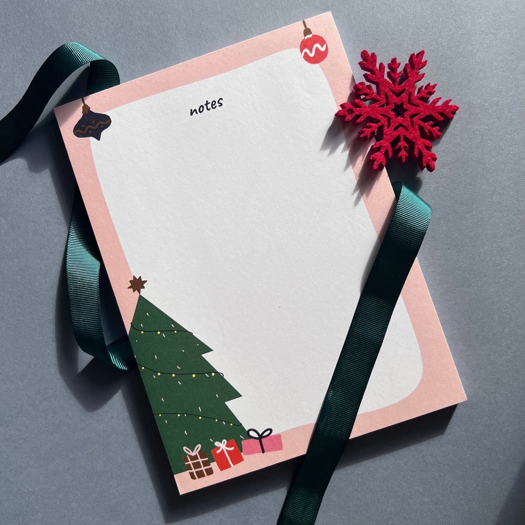 Notepad - Christmas Tree - Etsy