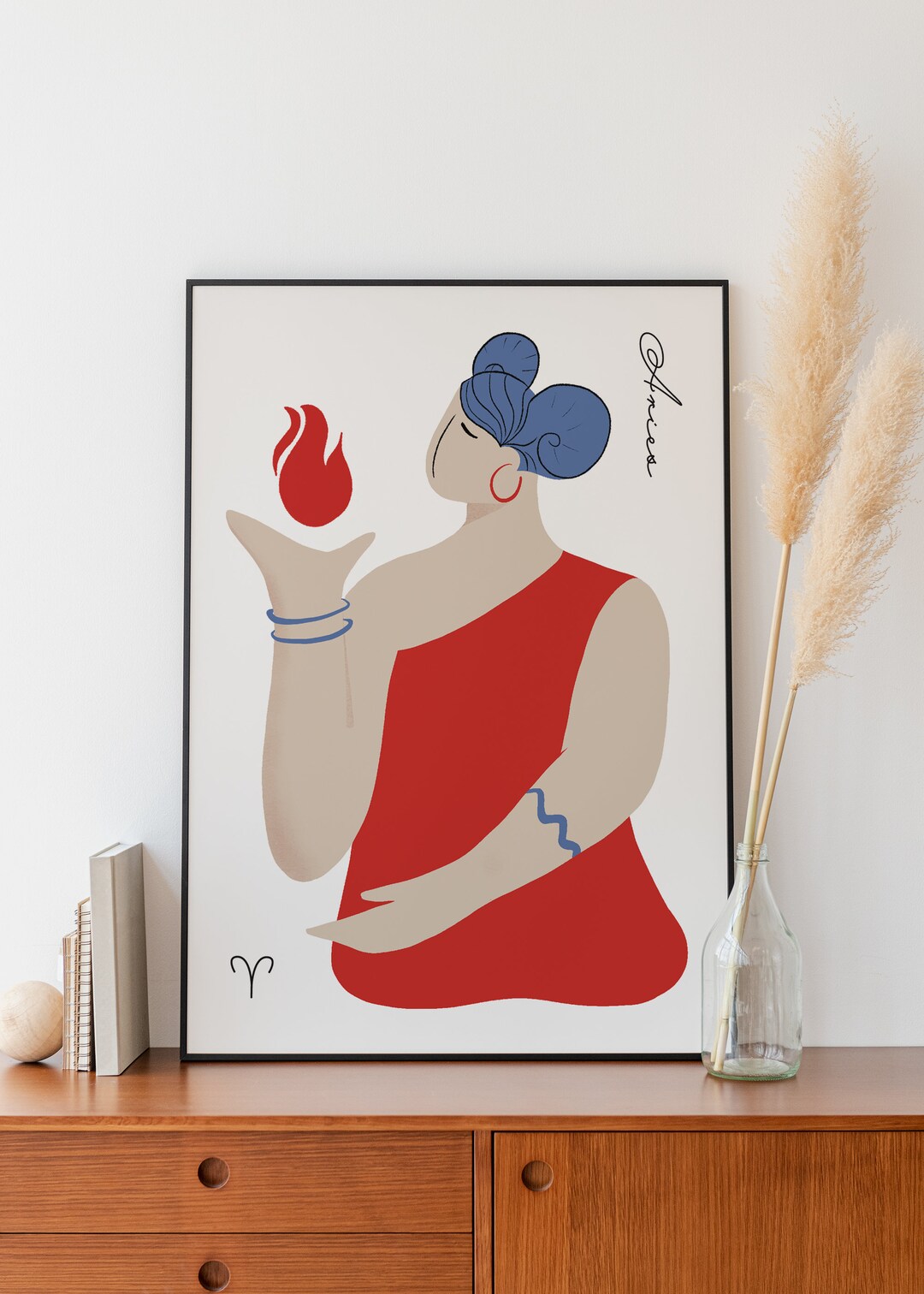 Aries Art Prints / Zodiac Art Prints / Horoscope Series / Star / Sun ...