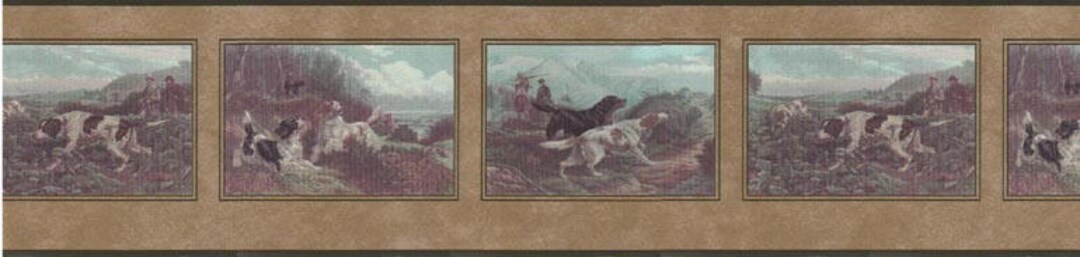 Prepasted Wallpaper Borders Dogs Wallpaper Border B102632 - Etsy