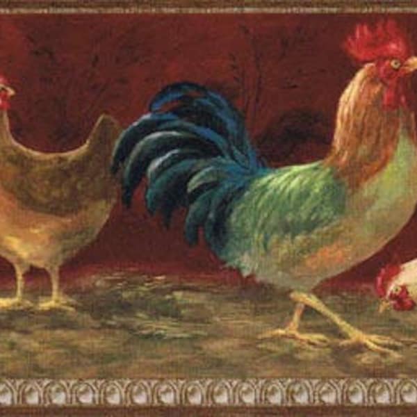 Rooster Wallpaper - Etsy