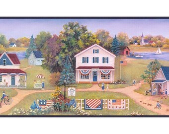 Americana Wallpaper | Etsy