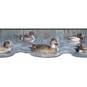 6 1/2 in X 15 Ft Prepasted Wallpaper Borders Ducks Wall Paper Border ...