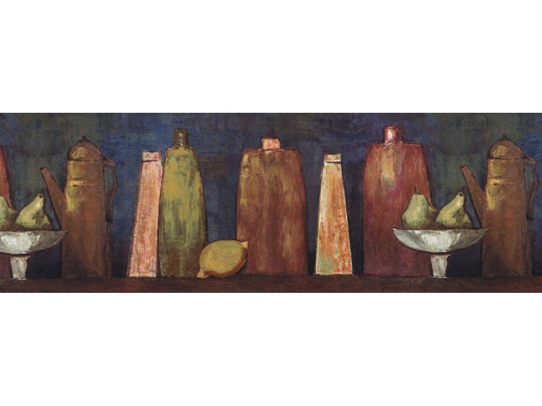 9 in X 15 Ft Prepasted Wallpaper Borders Kitchen Wall Paper Border ...