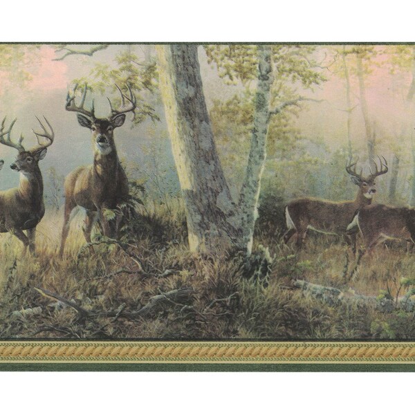 Deer Wallpaper Border - Etsy