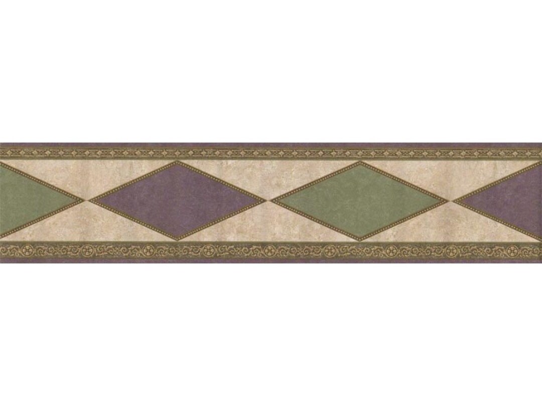 6 1/4 in X 15 Ft Prepasted Wallpaper Borders Contemporary Wall Paper ...