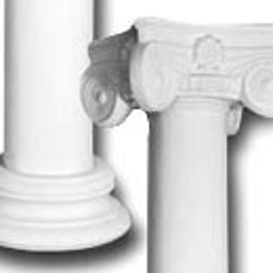 Decorative Column Half Column Set (capital, Shaft, Base