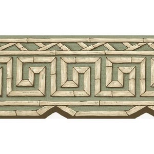 6 1/2 in X 15 Ft Prepasted Wallpaper Borders Vintage Wall Paper Border ...