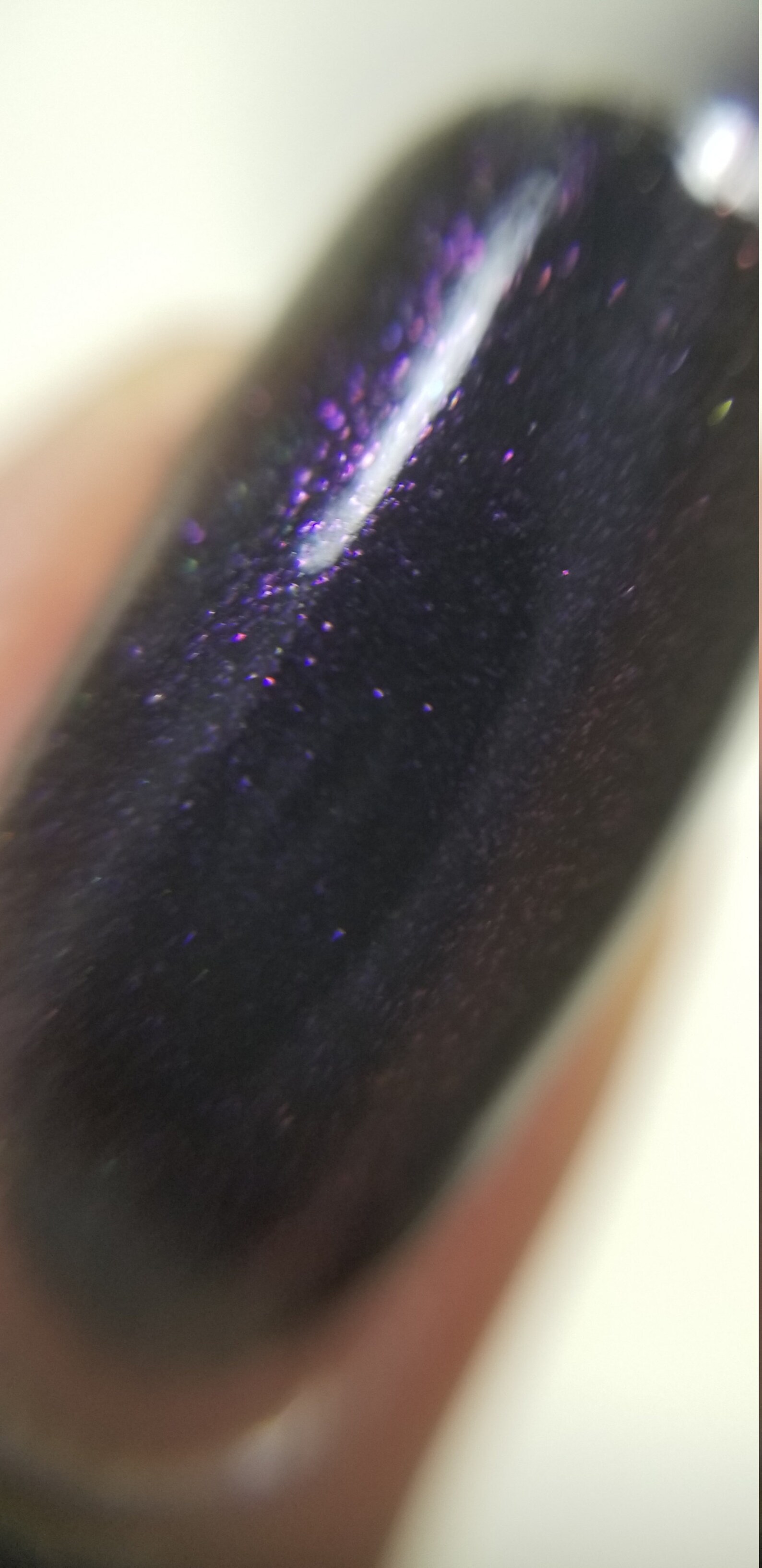 Iridescent Deep Purple Nail Polish 5-Free Handmade Indie Nail | Etsy