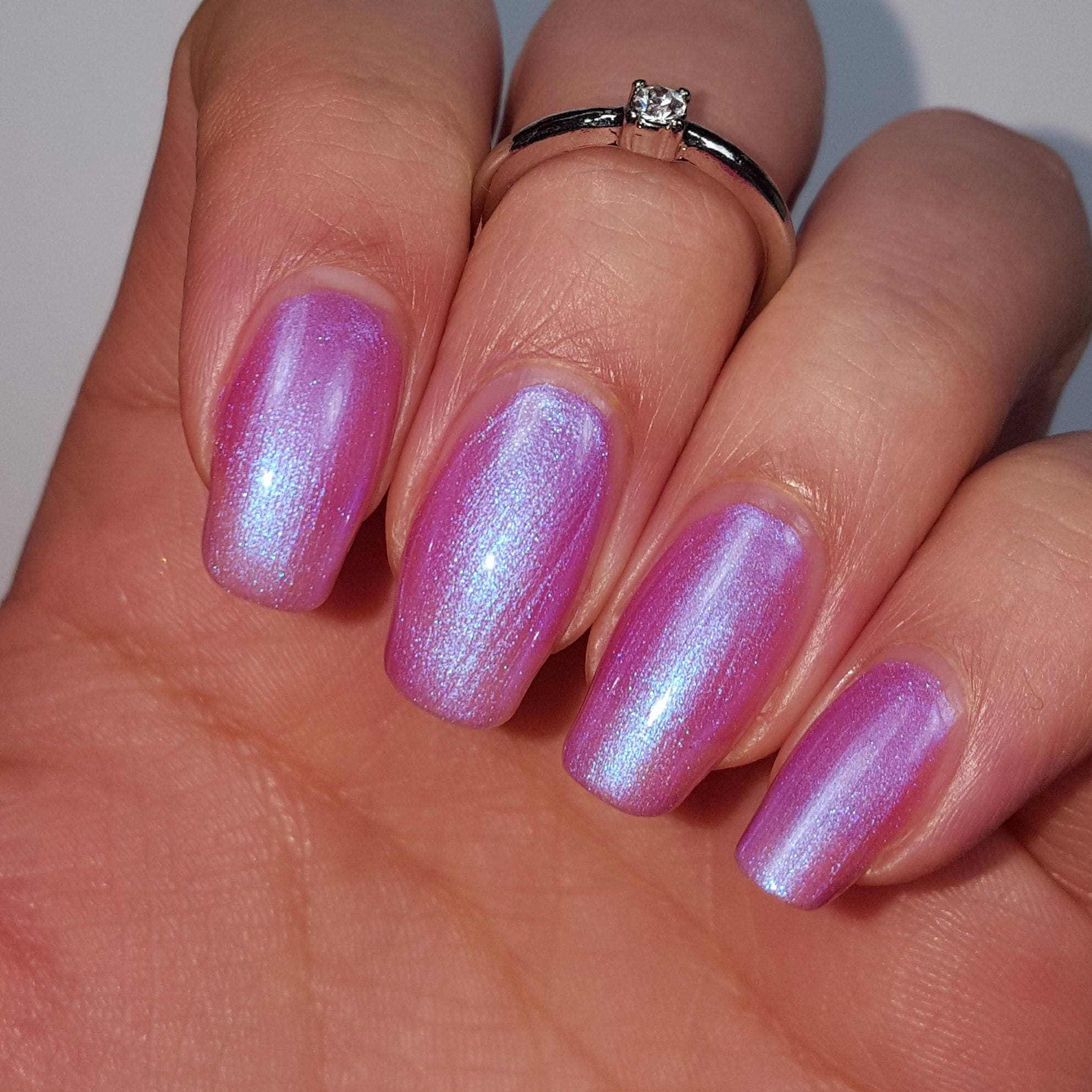 Color Shifting Pink Red Blue Nail Polish 5-Free Handmade Indie | Etsy