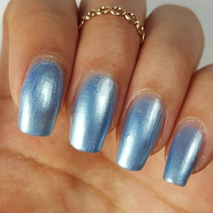 Pearl Blue Nail Polish 5-free Indie Nail Polish Animal Cruelty-free ...