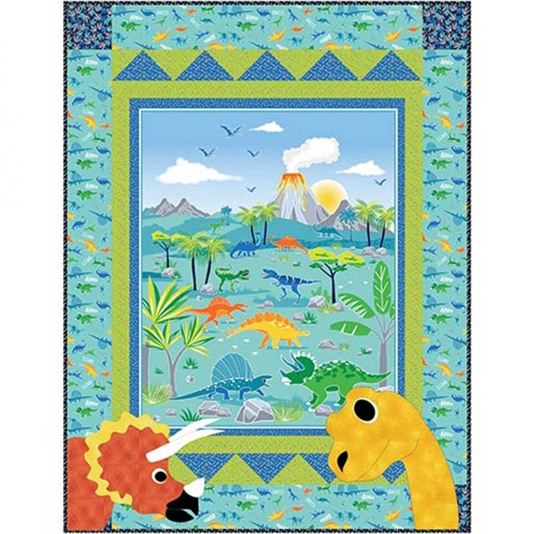 Dino Watchers Quilt Kit Featuring Glow-o-saurus by Kanvas Collection ...