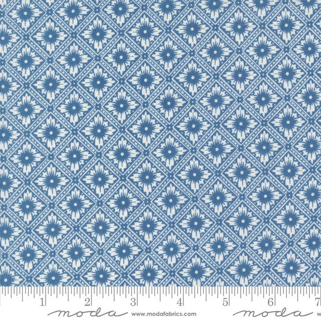Denim & Daisies Punched Tin Denim by Fig Tree and Co for Moda Fabrics ...