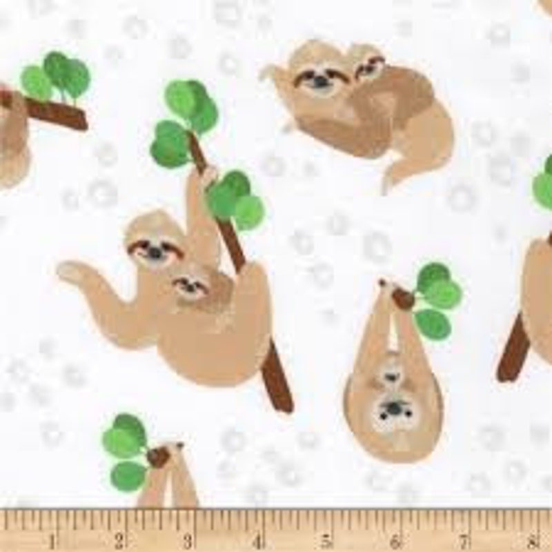Sloth Fabric - Etsy