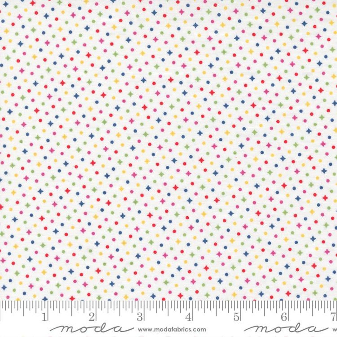 Zinnia Pollen Dots Rainbow by April Rosenthal of Prairie Grass Patterns ...