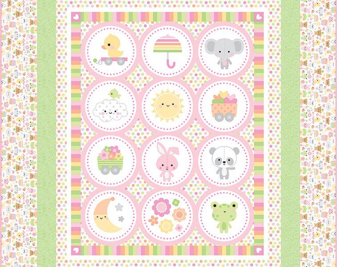 Bloomberry Zipper Pouch Panel 36" X 43" by Minki Kim for Riley Blake ...