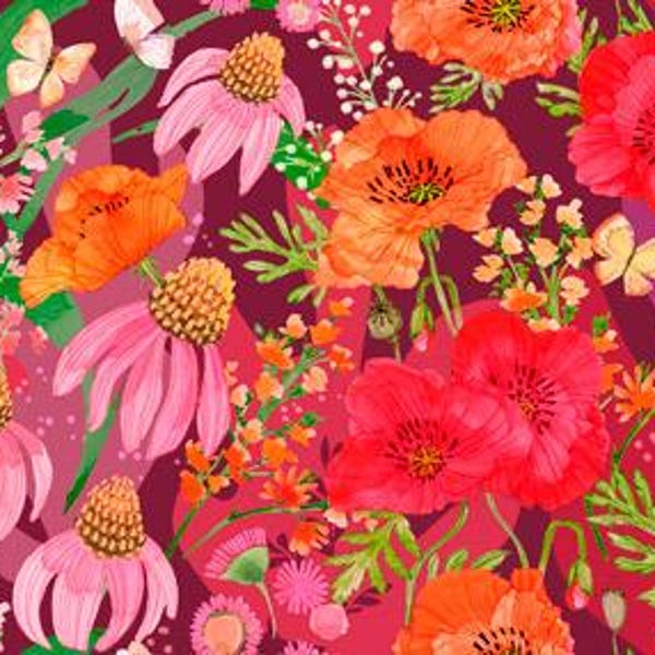 Moda Super Bloom Fabric - Etsy