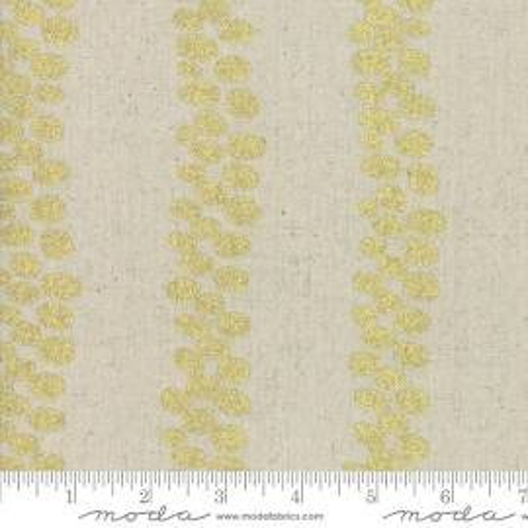 Chill Mochi Linen Gold 1718 13LM for Moda Fabrics Metallic Linen.sold ...