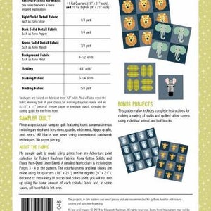 Spectacular Savanna Quilt Pattern by Elizabeth Hartman Eh-048.this is a ...