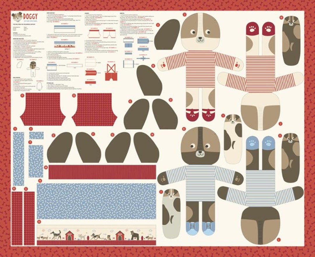 Dog Daze Panel Multi 44" X 36" by Stacy Iest Hsu for Moda Fabrics 20846 ...