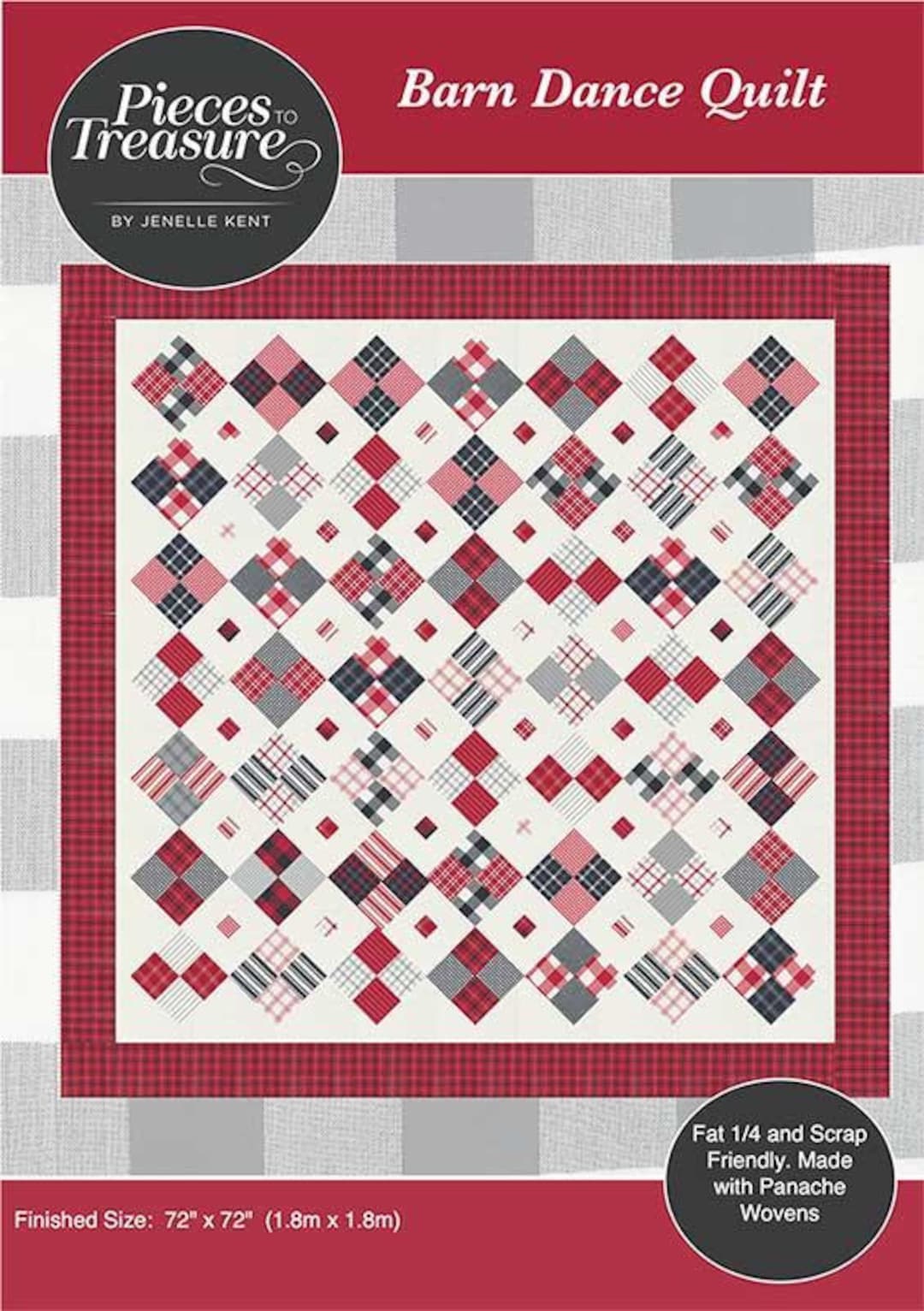 Barn Dance Quilt Quilt Kit Featuring Panache Wovens by Jenelle Kent of ...