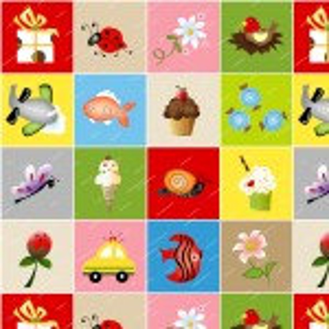 Yellow Faces From I Spy by Dana Brooks for Henry Glass & Co - Etsy