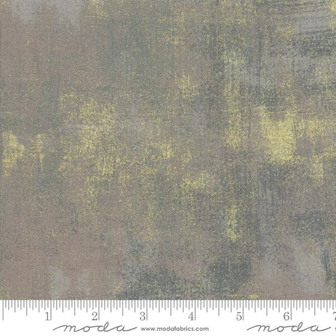 Boudoir Grey Couture Metallic Grunge by Basicgrey for Moda Fabrics ...