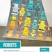 Robots Quilt Pattern by Elizabeth Hartman EH-066 This is a PAPER ...
