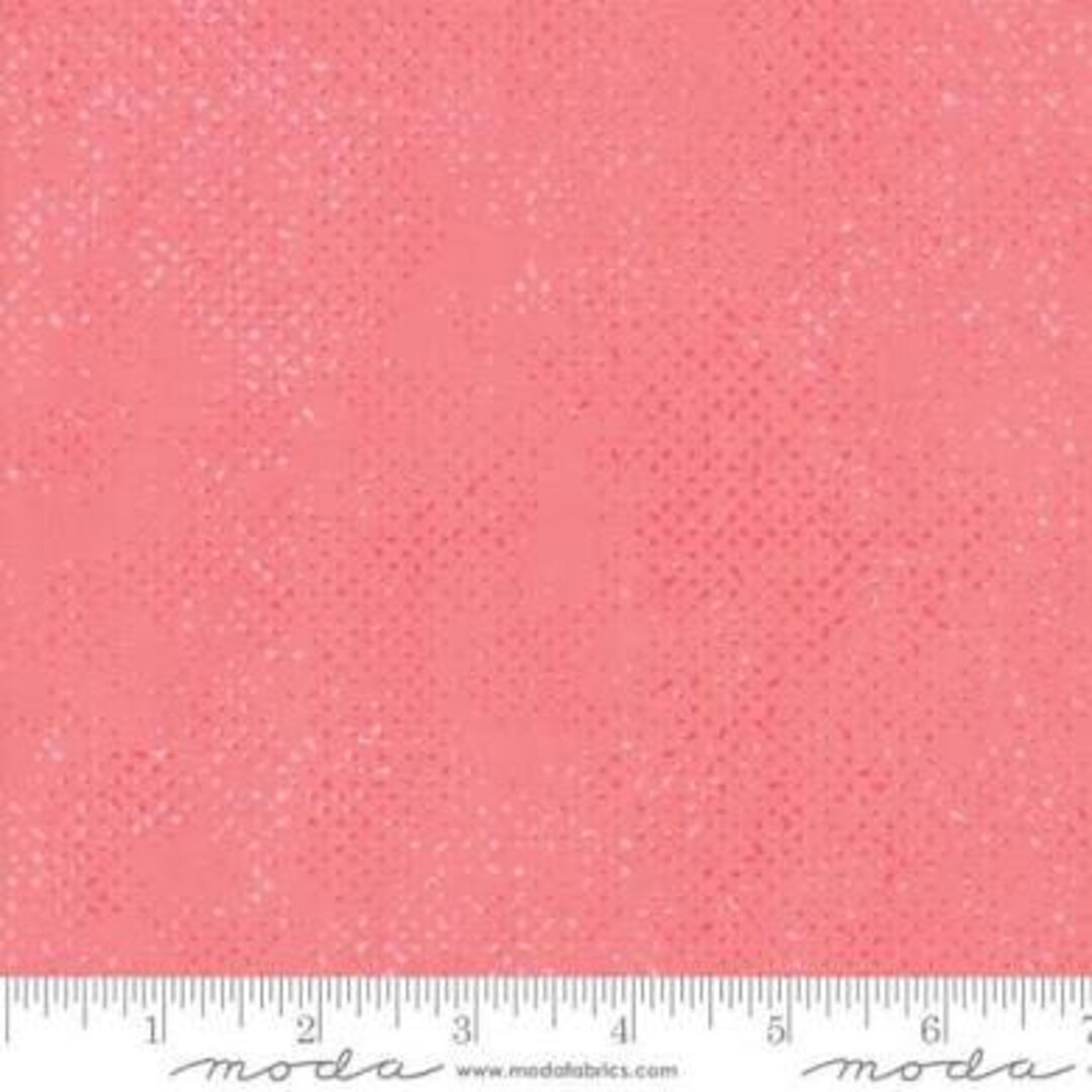 Tea Rose Spotted by Zen Chic for Moda Fabrics. Pink With Irregular ...