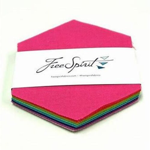 Tula Pink Designer Essential Solids Hexagon for Free Spirit | Etsy