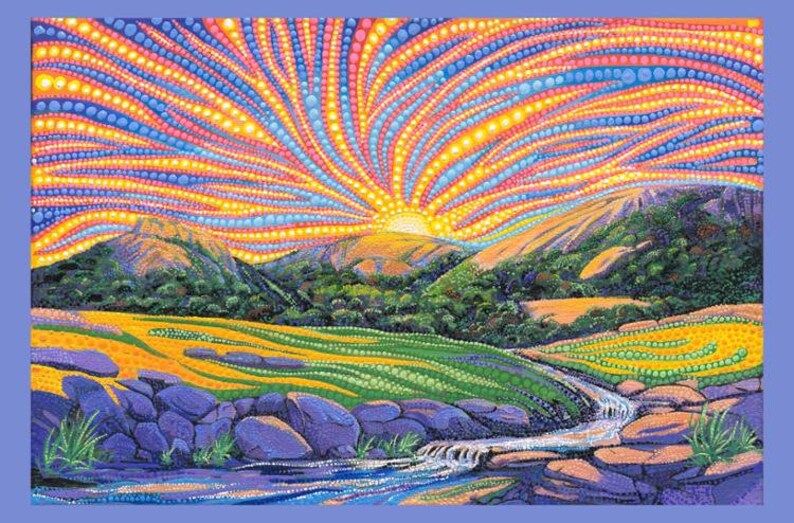 Enchanted Dreamscapes Sunset Sacred Land Panel - 30 Inch Panel ...