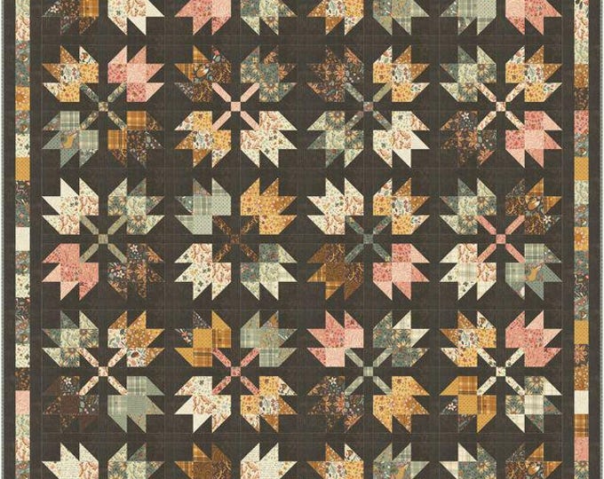 Leaf Pile Quilt Kit Featuring Acorn Hollow by Basicgrey Pattern by Copper Kettle Quilt Co. for ...