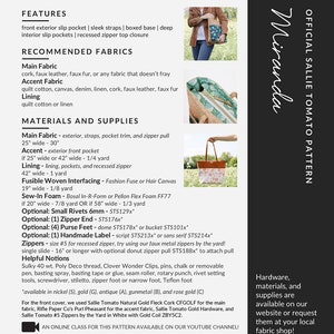 Miranda Bag Pattern by Sallie Tomato LST191 This is a PAPER Pattern - Etsy