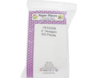 Paper Pieces 1/2 Hexagons Large Pack: 750 Pieces Precut Hexagon Pieces ...