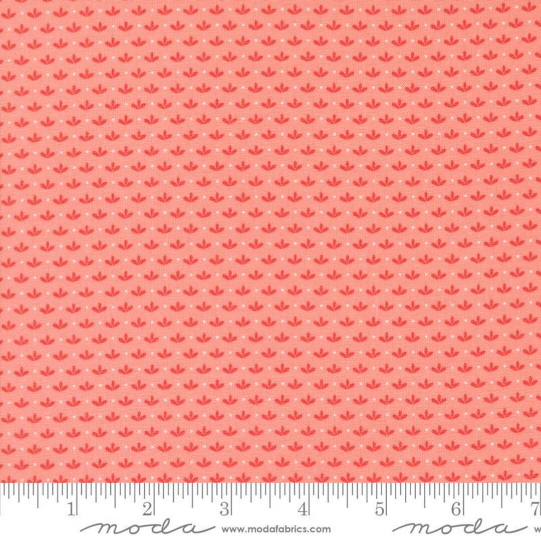 Raspberry Summer Sprout Carnation by Sherri and Chelsi for Moda Fabrics ...