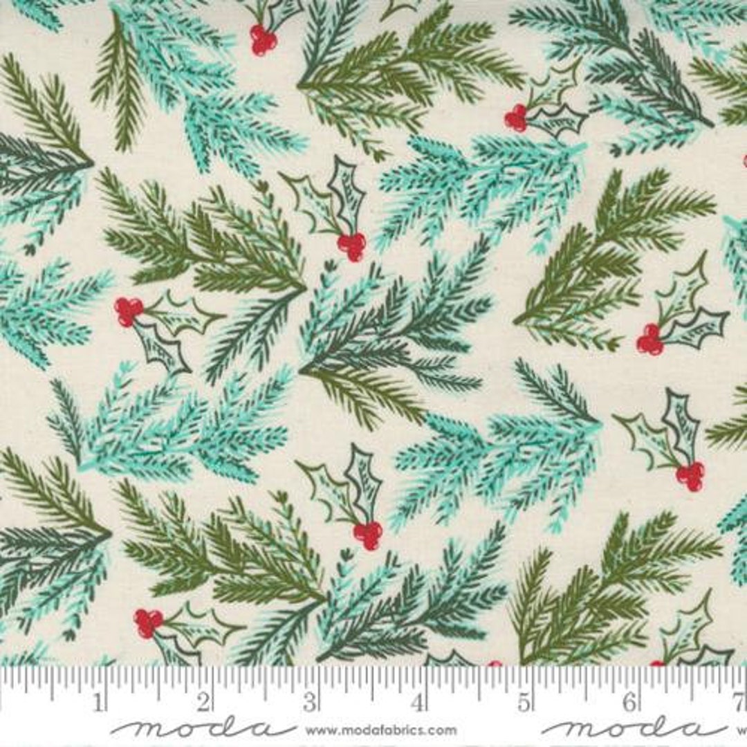 Cheer and Merriment Natural by Fancy That Design House for Moda Fabrics ...