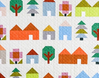 Town Quilt Pattern - Etsy
