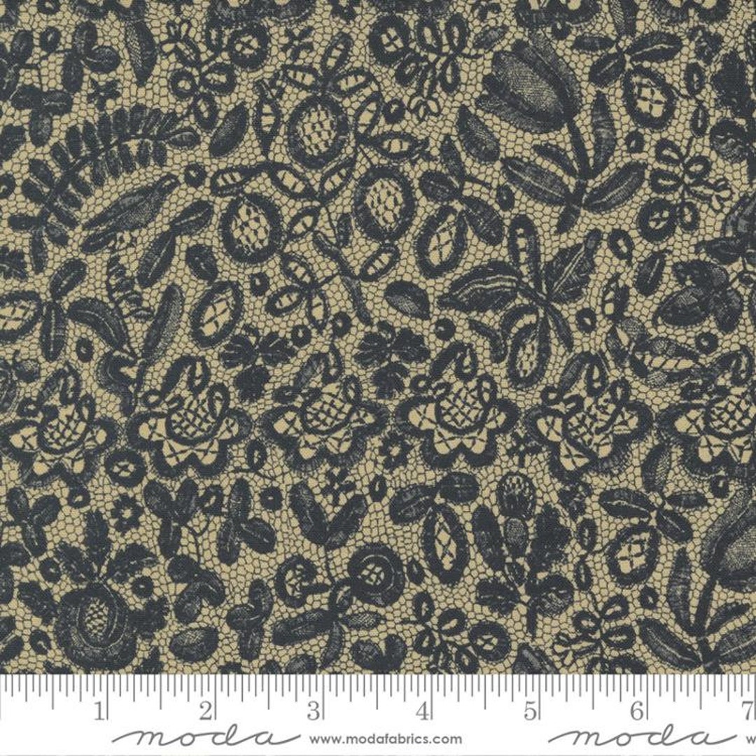 11" End of Bolt Date Night Lace Tan by Basicgrey for Moda Fabrics 30714 ...