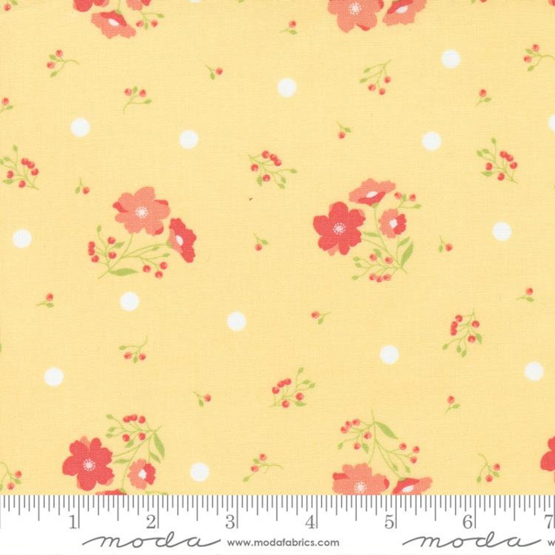 Sunwashed Small Floral Dots Sunshine by Corey Yoder for Moda Fabrics 29161 16 This Fabric is ...
