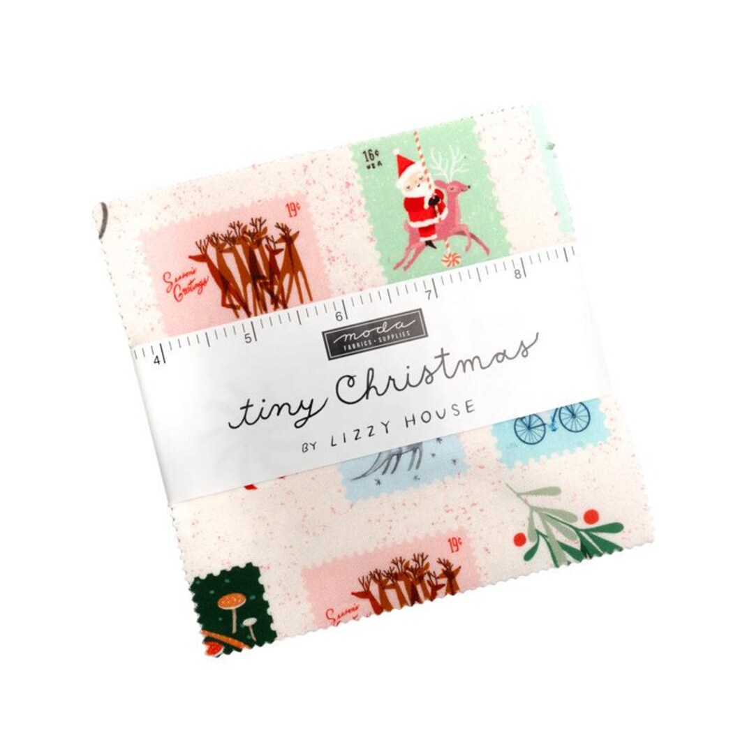 Tiny Christmas Charm Pack 42 Pieces by Lizzy House for Moda Fabrics ...