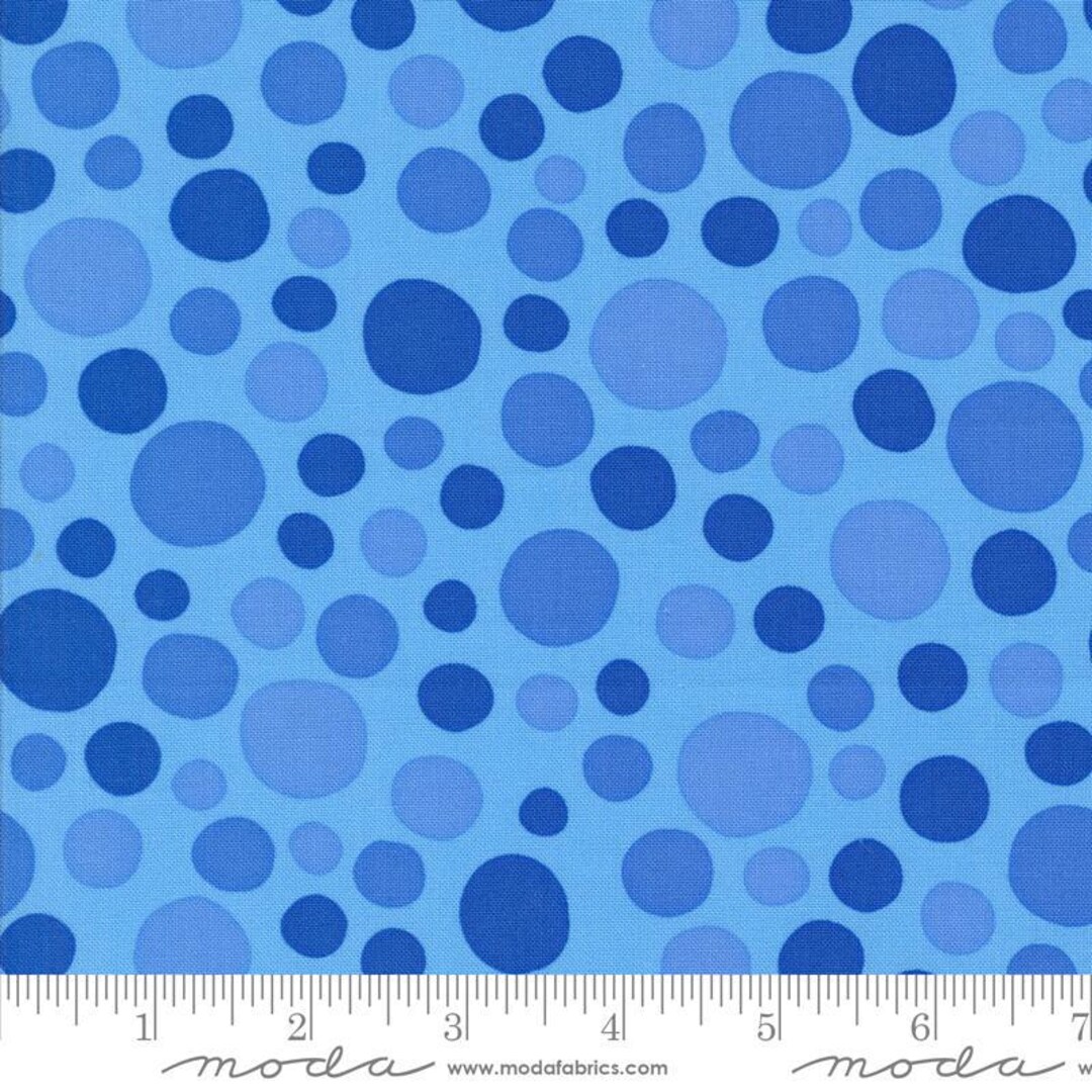 Fiesta Festive Dots Sky by Me & My Sister Designs for Moda Fabrics ...