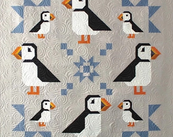 Puffin Star Quilt Kit by Art East Quilting Co Featuring Kona Cotton ...