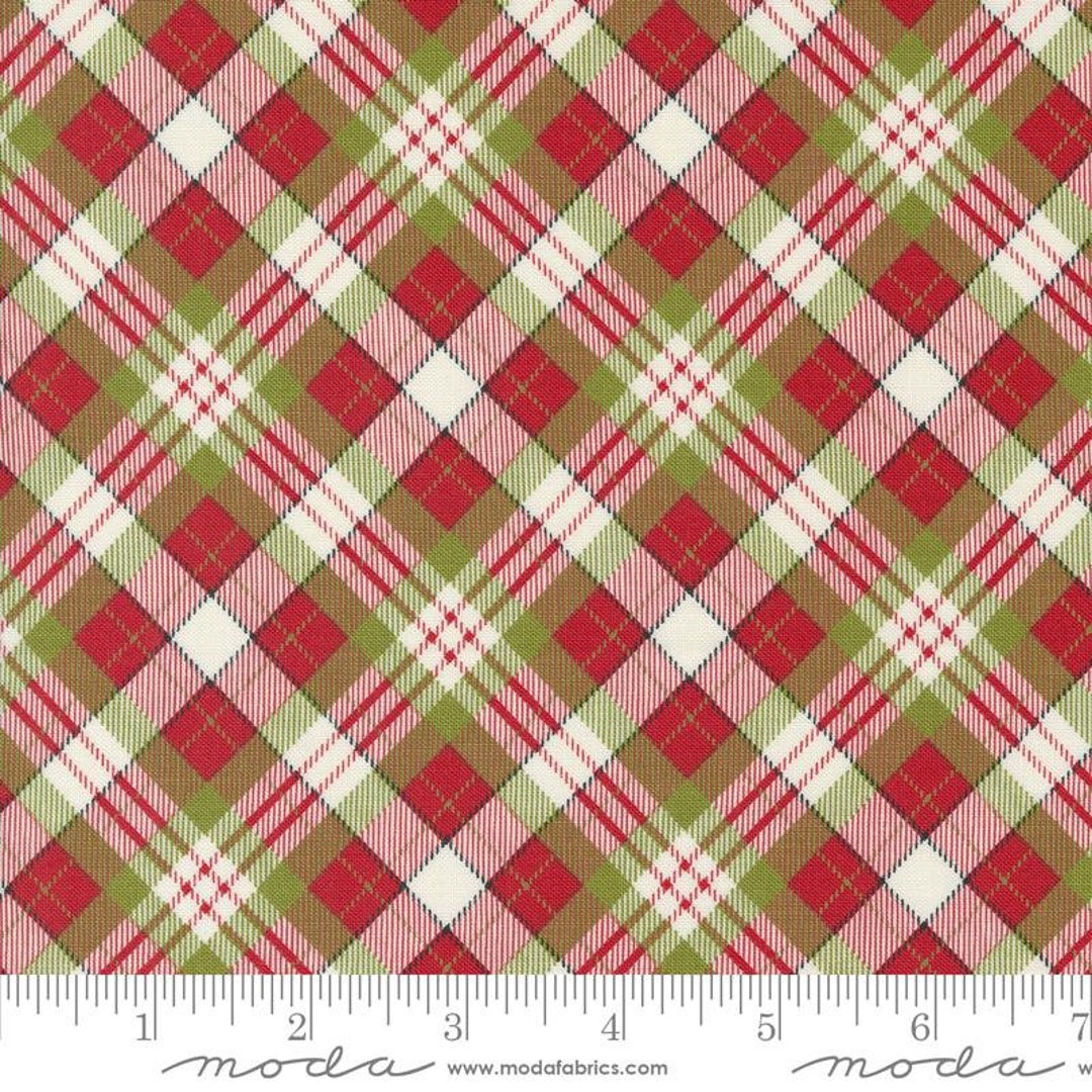 On Dasher Plaid Red by Sweetwater for Moda Fabrics 55664 11 Sold in ...