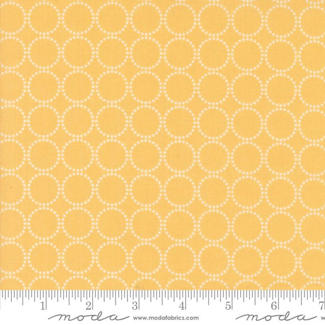 Coriander Colors Rings Yellow by Corey Yoder for Moda Fabrics 29200 25 ...