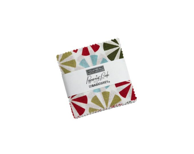 Jolly Good Charm Pack by Basic Grey for Moda Christmas Fabric, 100% ...