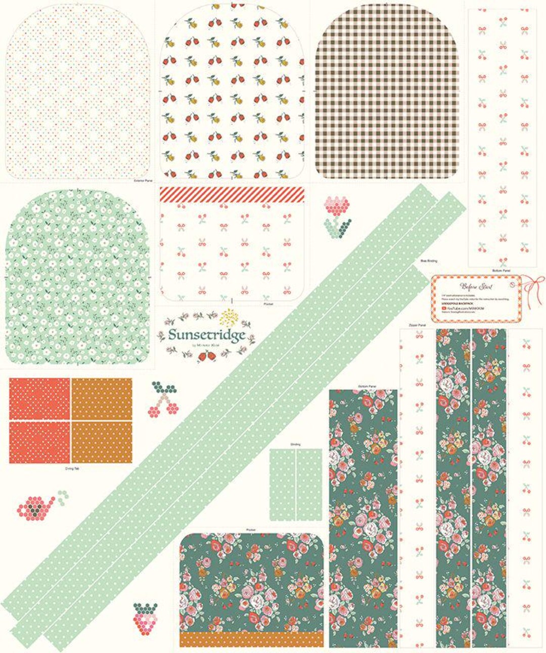 Sunsetridge Backpack Panel 36" X 43" by Minki Kim for Riley Blake ...