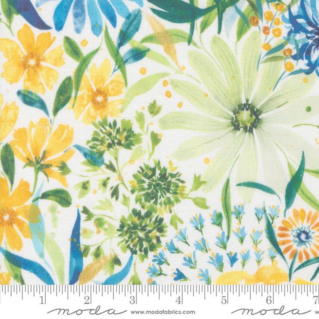 Canvas Sunshine Blue Skies Sunny Days Floral Cloud by Create Joy ...