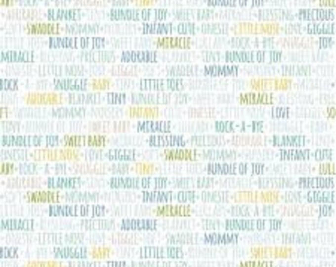 Sweet Baby Boy White Multi Colored Words by Lori Whitlock for - Etsy