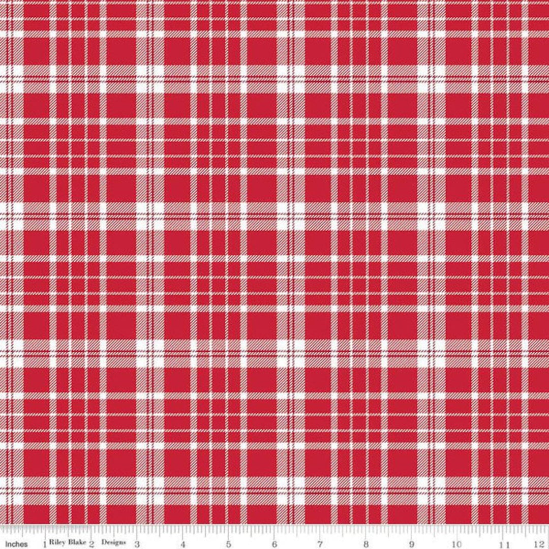 American Beauty Plaid Red by Dani Mogstad for Riley Blake Designs ...