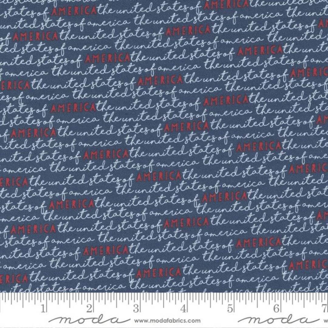 Stateside America Navy by Sweetwater for Moda Fabrics 55613 23 Sold in ...